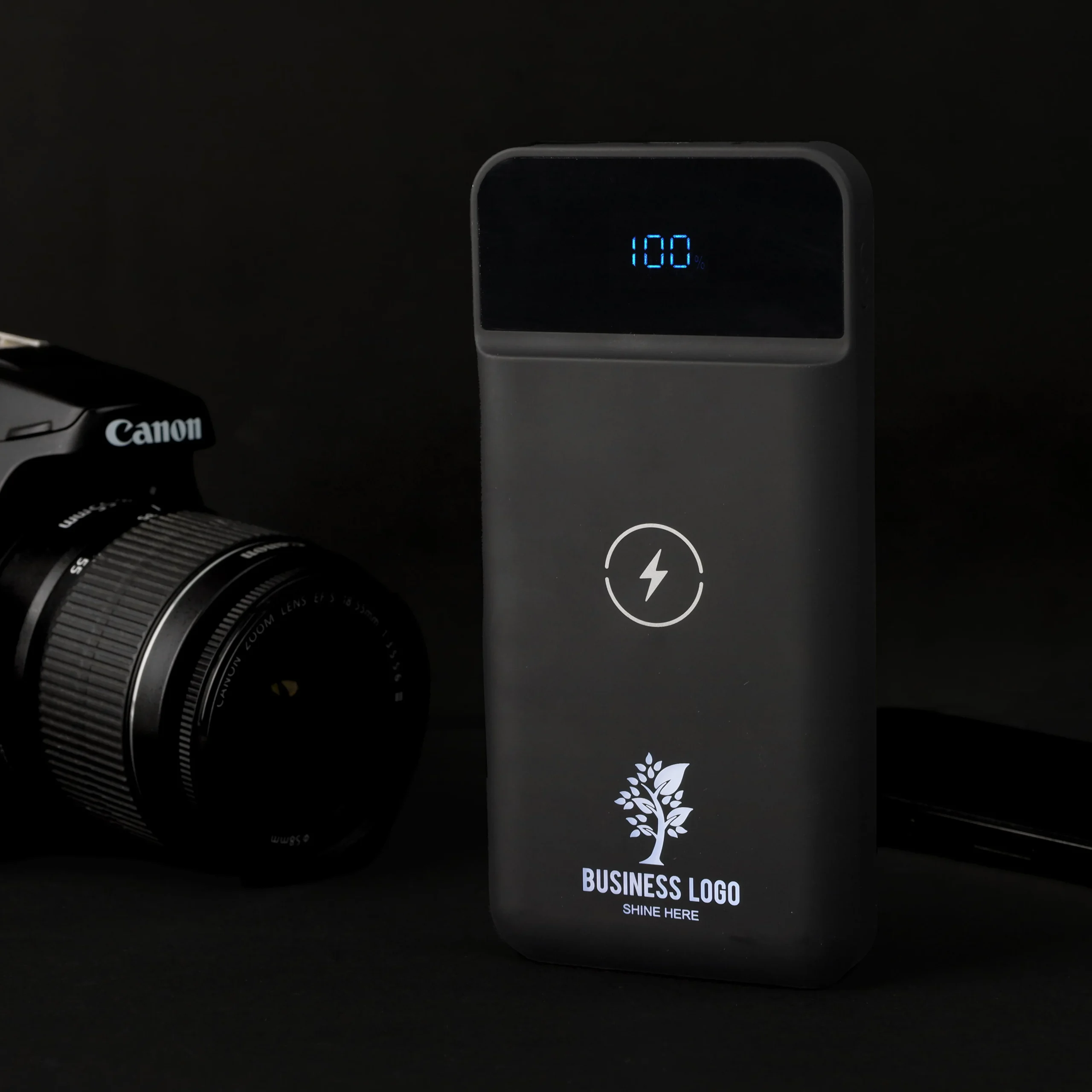 Light-Up Logo Wireless Powerbank with LED Display | 10,000mAh - inkMASH