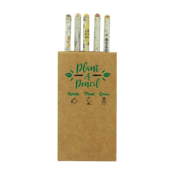 Plantable Pencils Set | Eco-Friendly & Recycled Seed Pencils - inkMASH